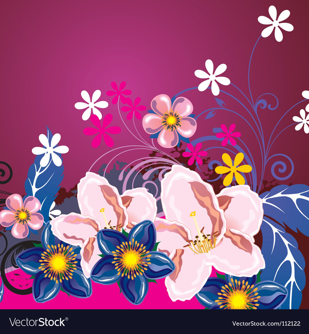 Floral background Royalty Free Vector Image - VectorStock