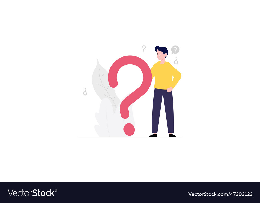 Frequently asked questions concept Royalty Free Vector Image