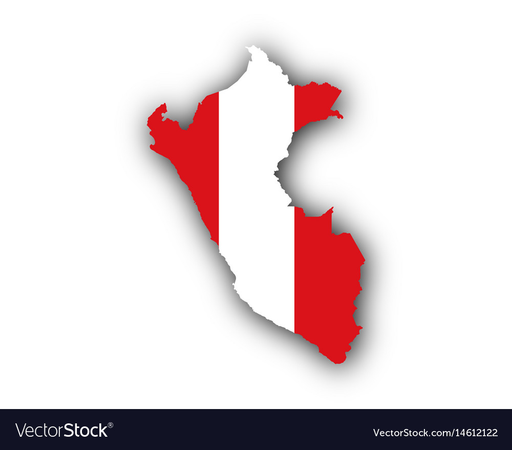 Map and flag peru Royalty Free Vector Image - VectorStock