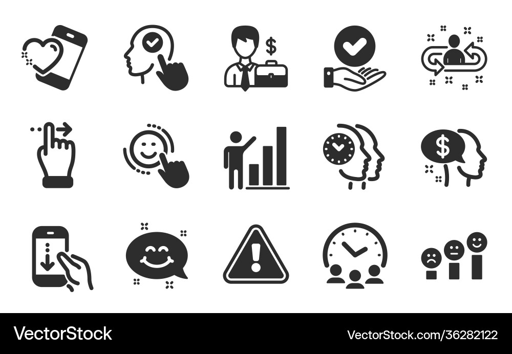 Meeting time businessman case and customer Vector Image