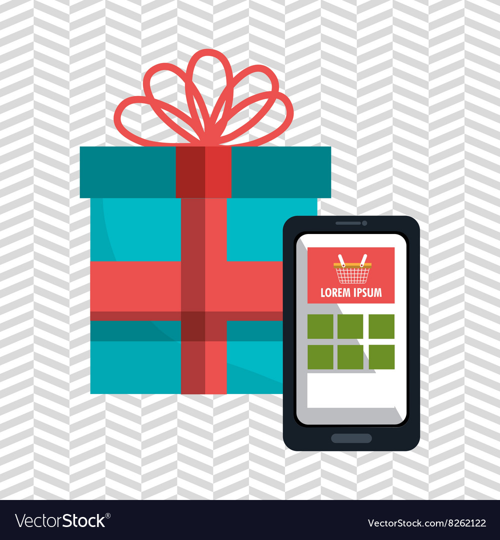 Smartphone services design Royalty Free Vector Image