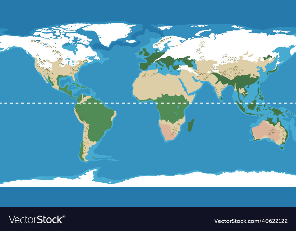 Thumbnail design with world map Royalty Free Vector Image