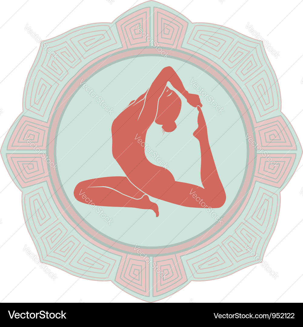 Woman yoga Royalty Free Vector Image - VectorStock