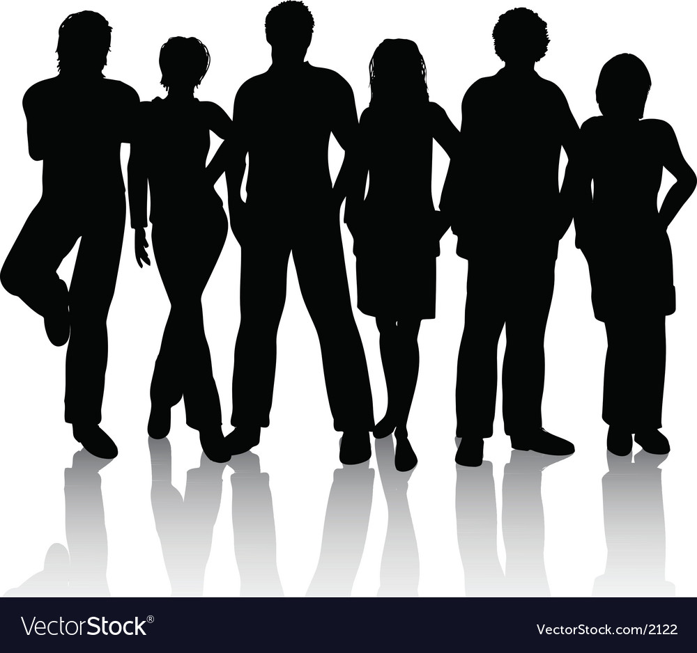 Young people Royalty Free Vector Image - VectorStock