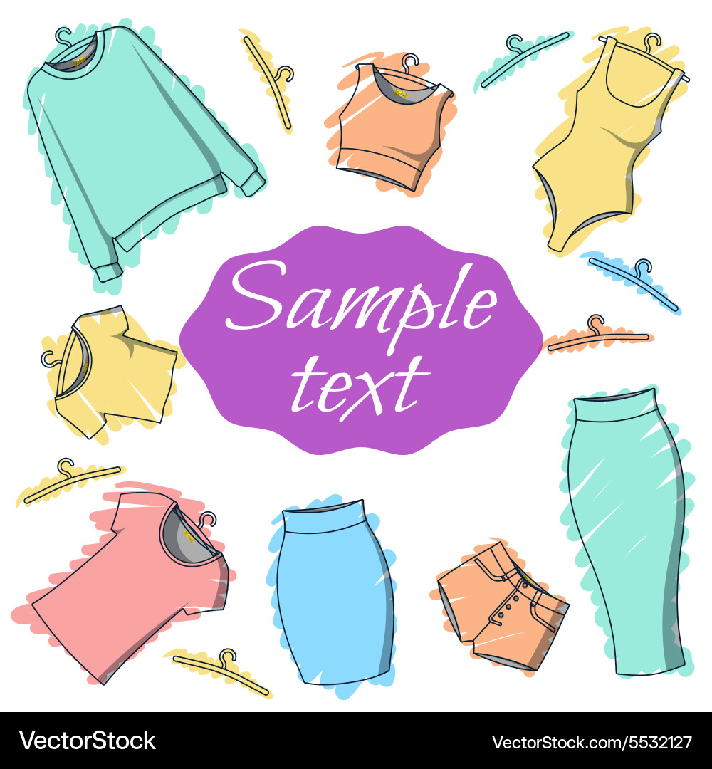 Background clothes for design printed materials Vector Image