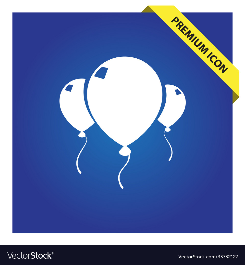 Balloon icon Royalty Free Vector Image - VectorStock