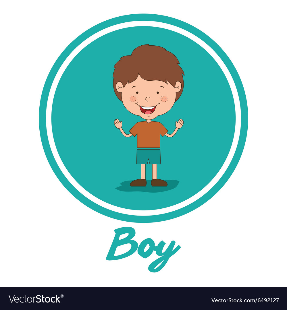 Boy smiling design Royalty Free Vector Image - VectorStock