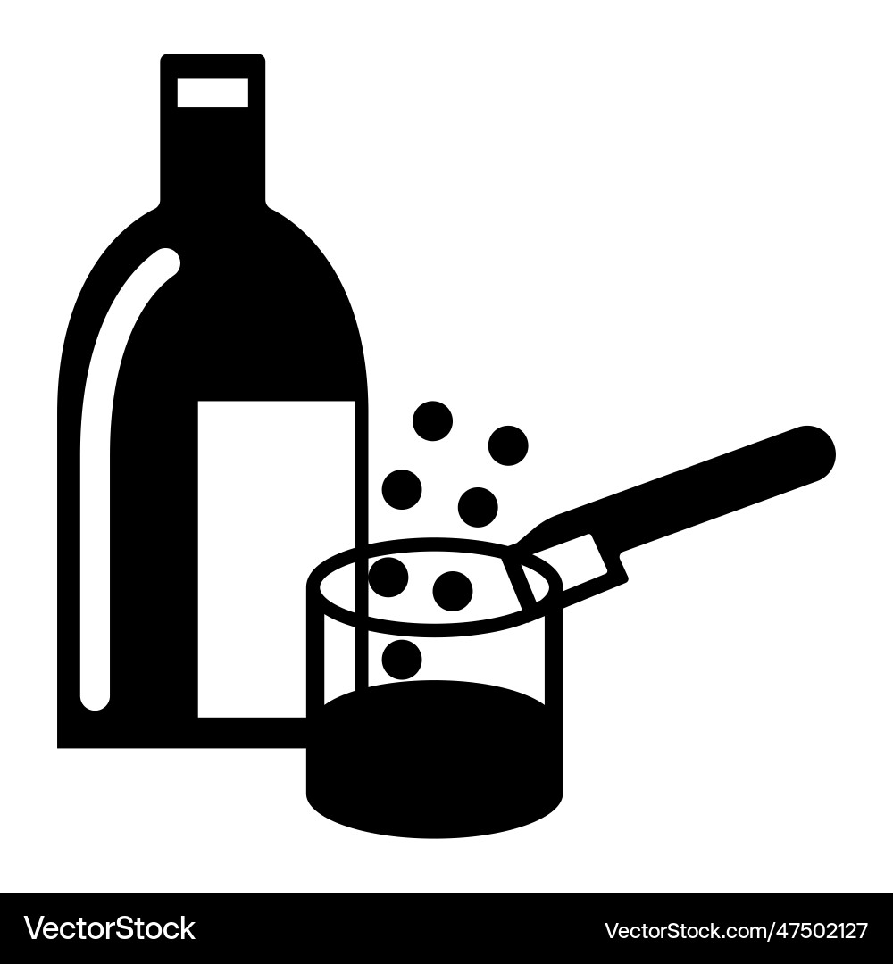 Chemicals in use symbol sign isolate on white Vector Image