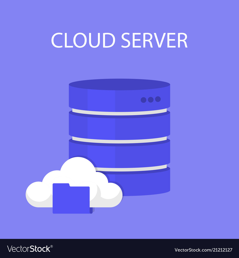 Data storage network technology Royalty Free Vector Image