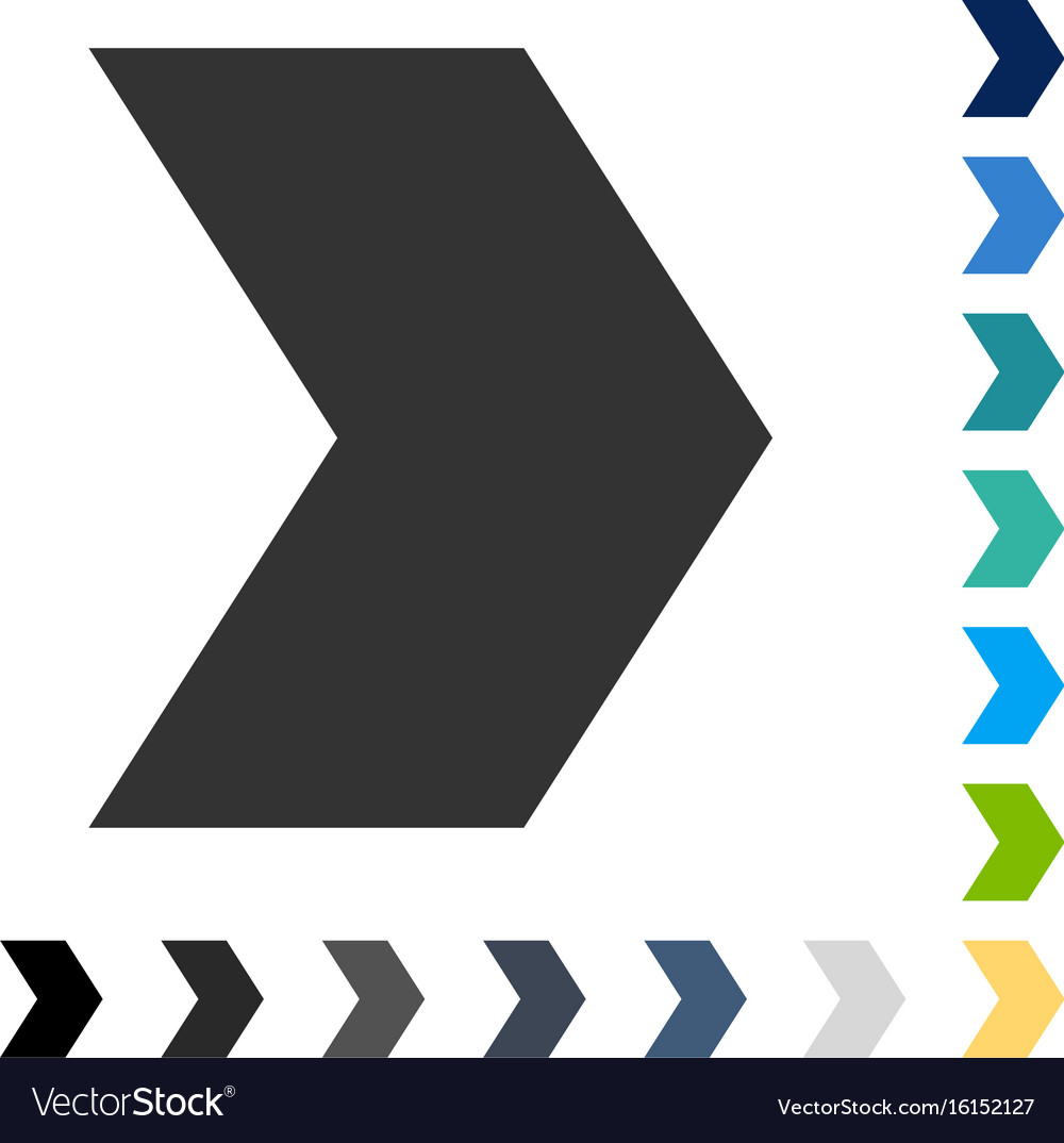 Direction right icon Royalty Free Vector Image