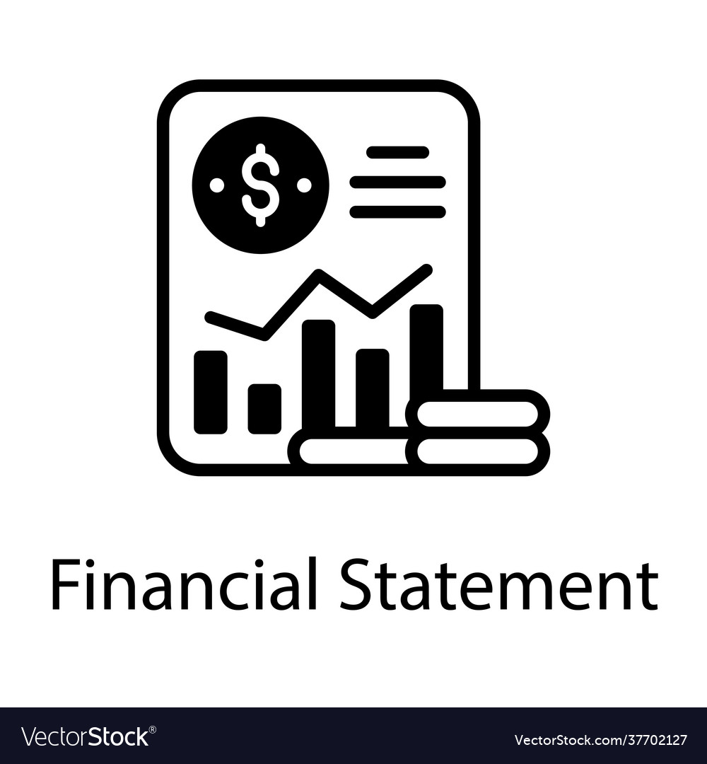 Financial statement Royalty Free Vector Image - VectorStock