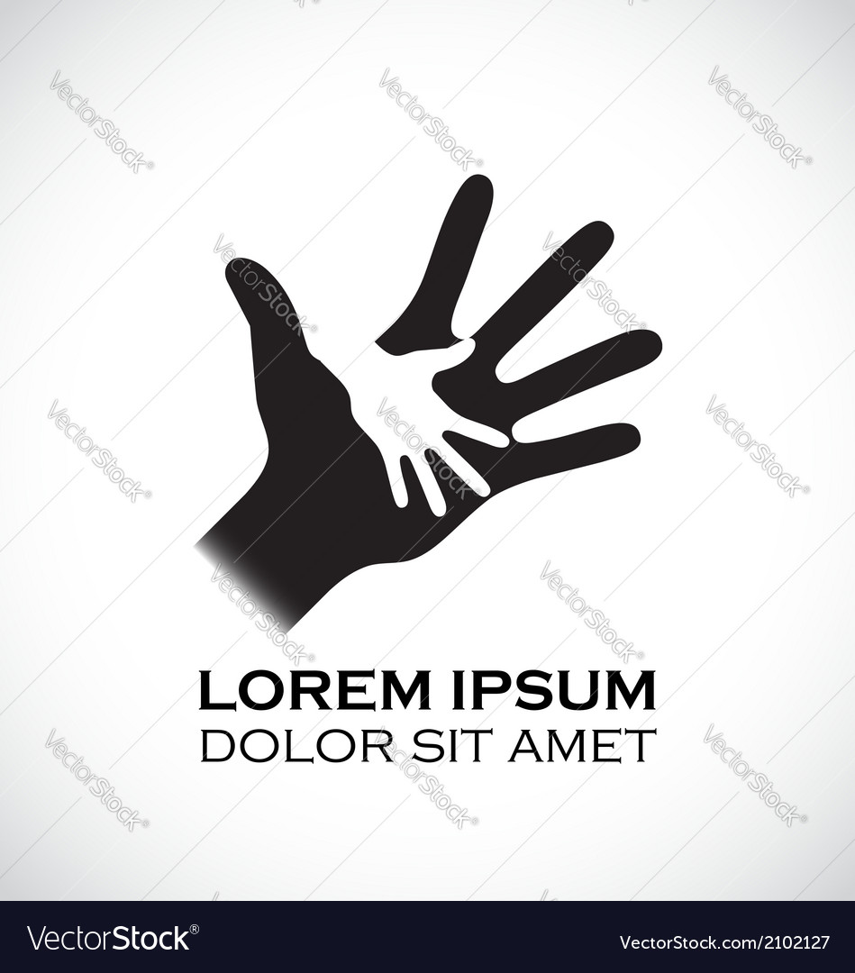Helping hands Royalty Free Vector Image - VectorStock