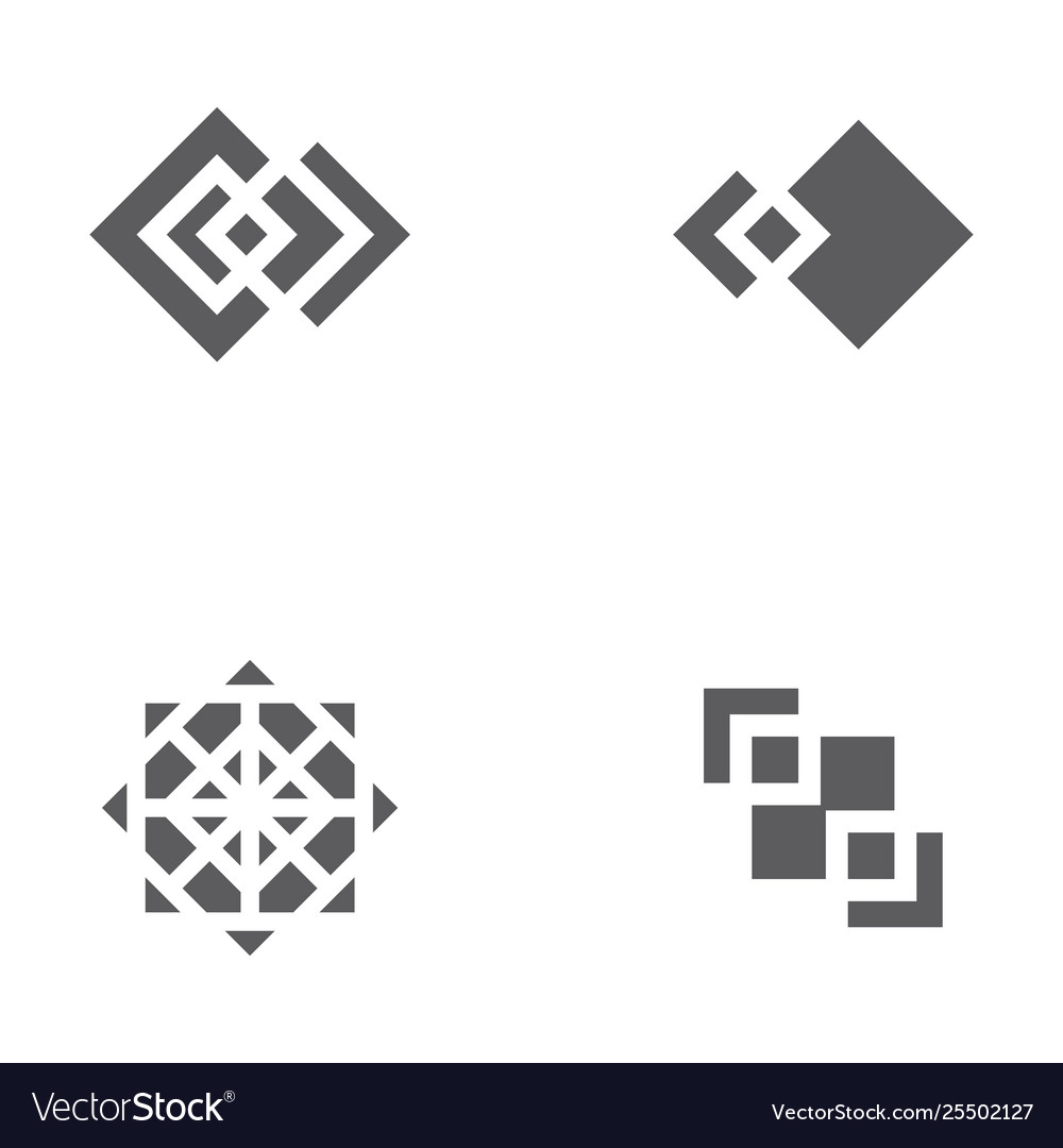 Square icon Royalty Free Vector Image - VectorStock