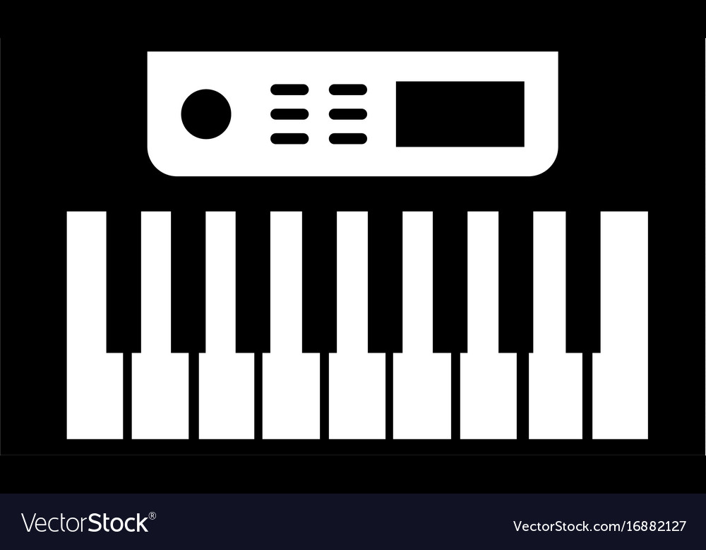 Synth console isolated icon Royalty Free Vector Image