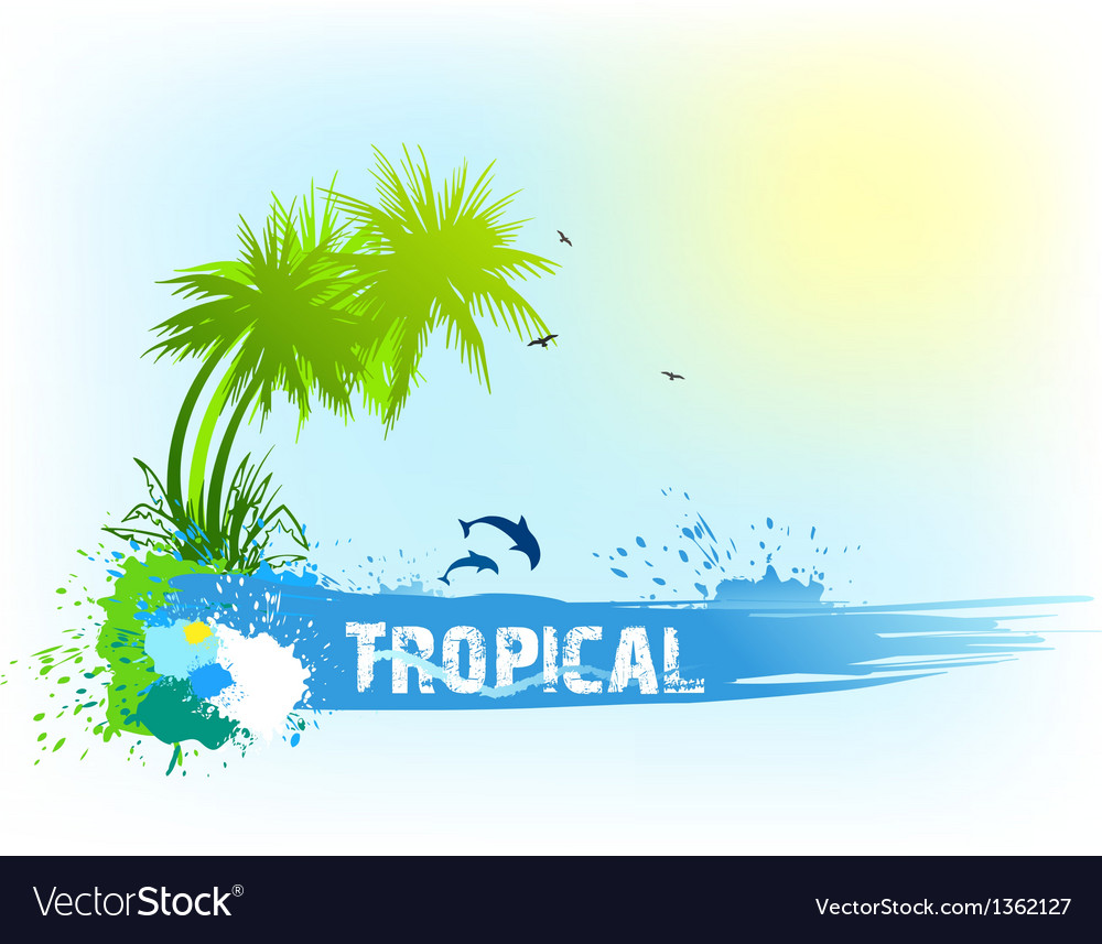Tropical abstract background Royalty Free Vector Image