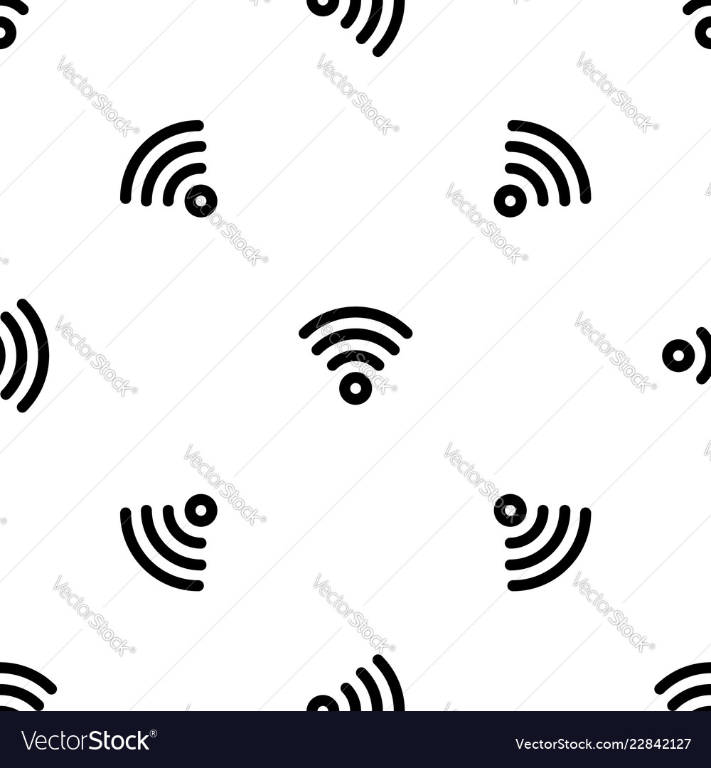 Wireless pattern seamless Royalty Free Vector Image