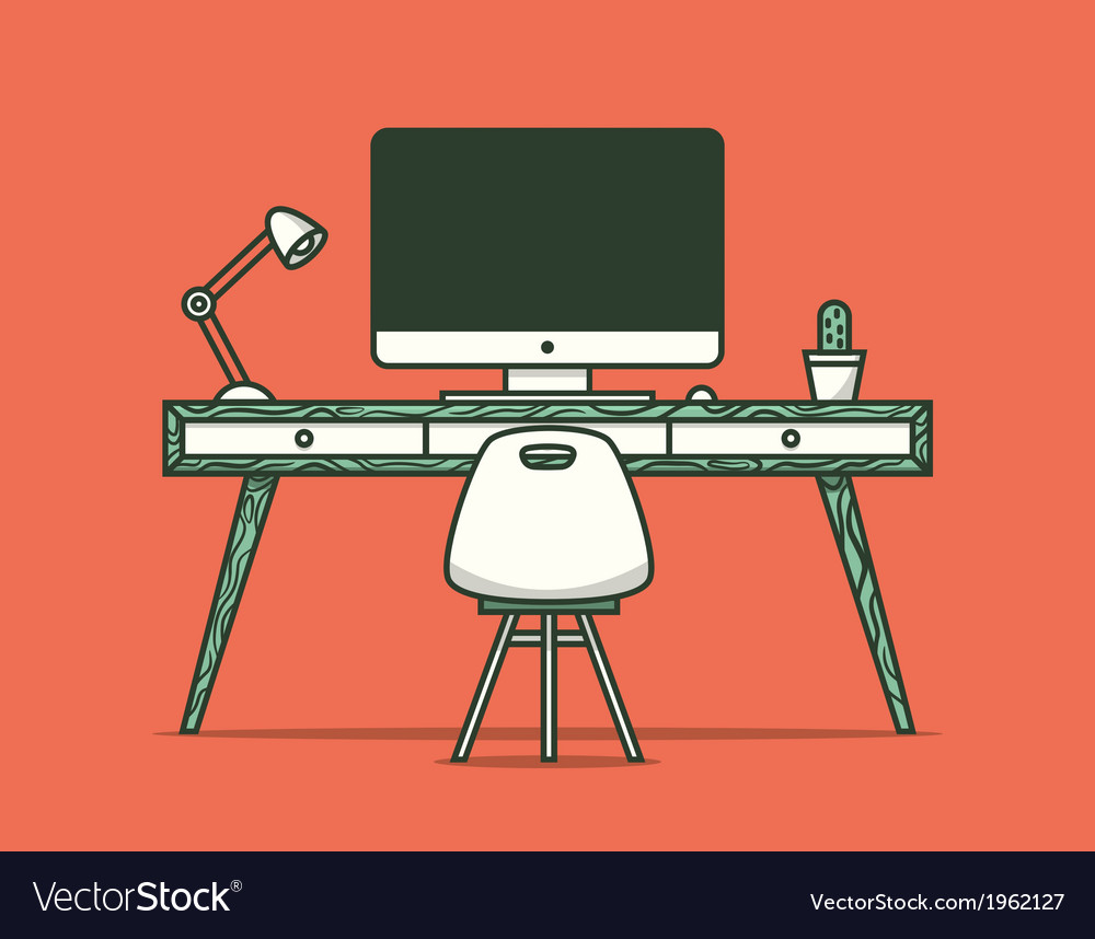 Workspace Royalty Free Vector Image - VectorStock