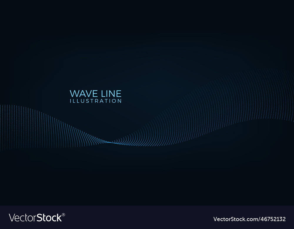3d data wave point line abstract digital shaping Vector Image