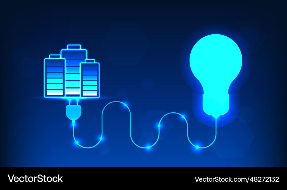 Battery technology Royalty Free Vector Image - VectorStock