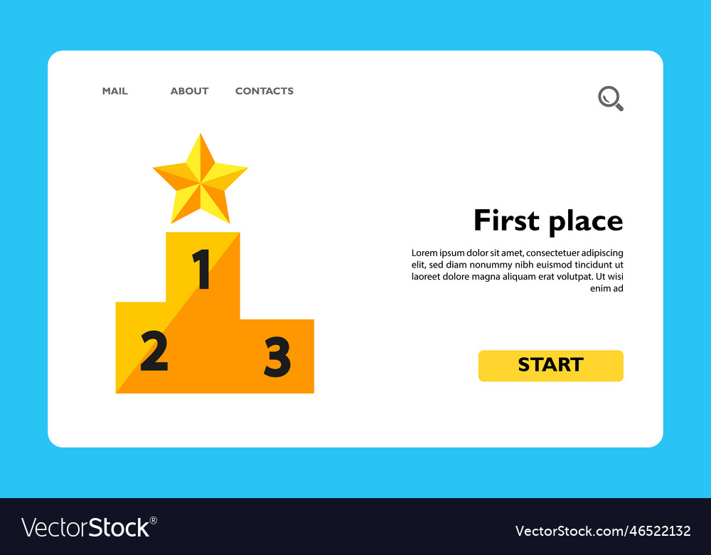 First place icon Royalty Free Vector Image - VectorStock