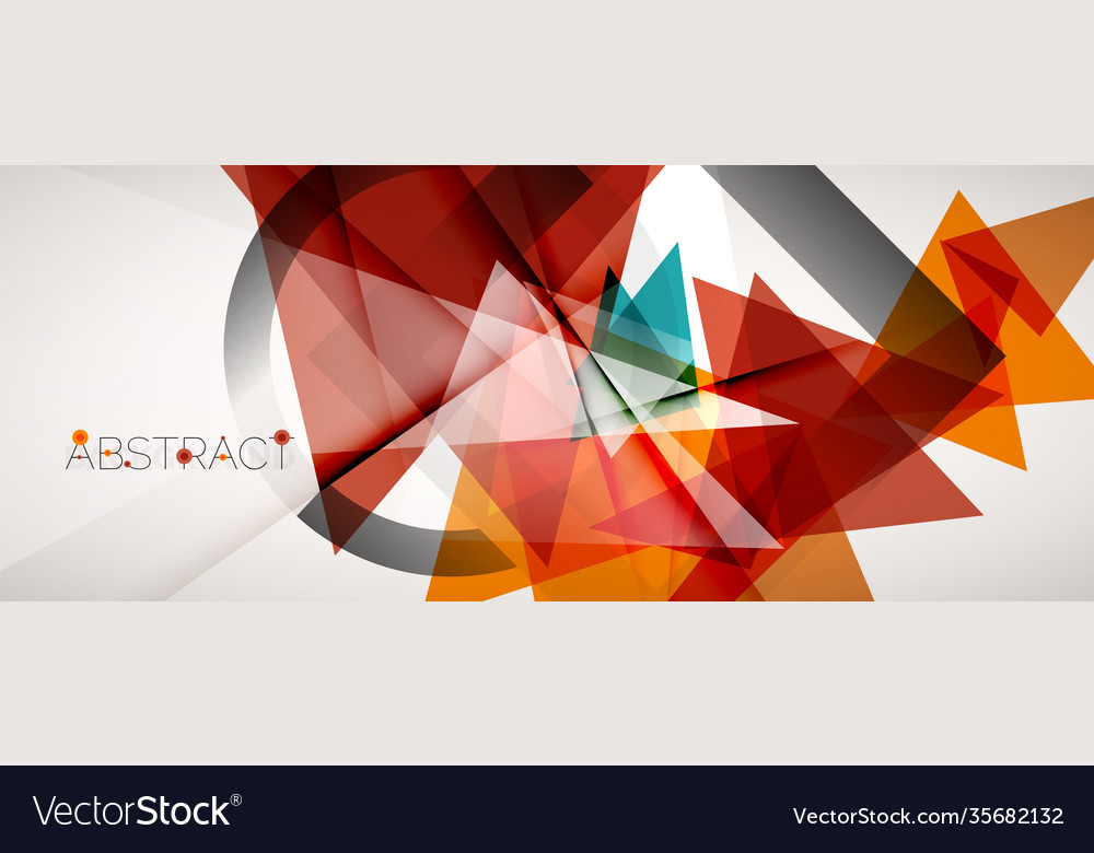 Geometric abstract background color triangle Vector Image
