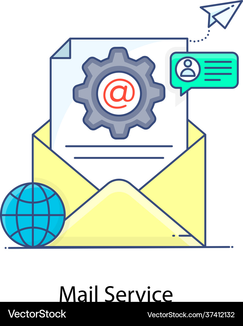 Mail service Royalty Free Vector Image - VectorStock