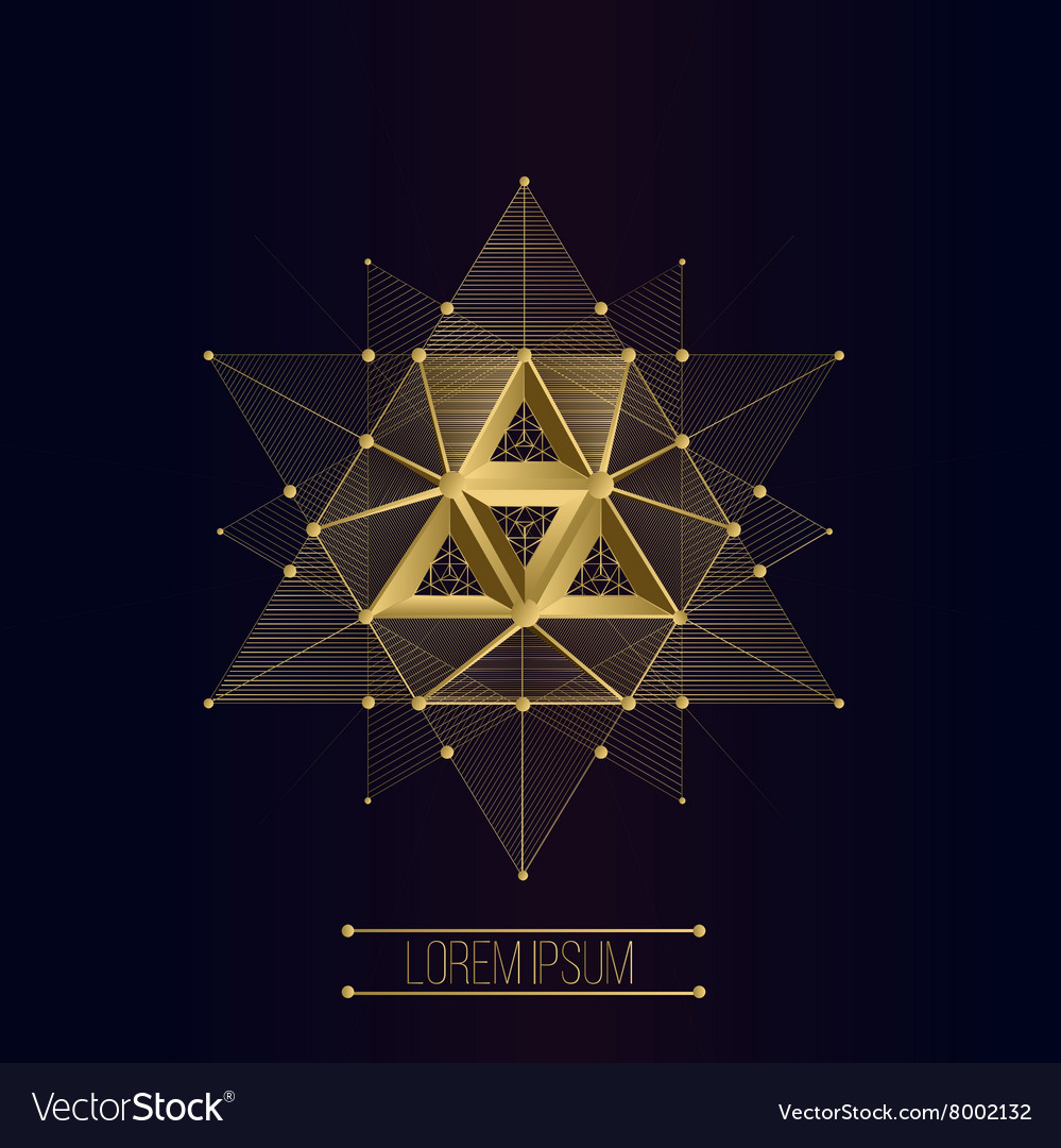 Sacred geometry forms Royalty Free Vector Image