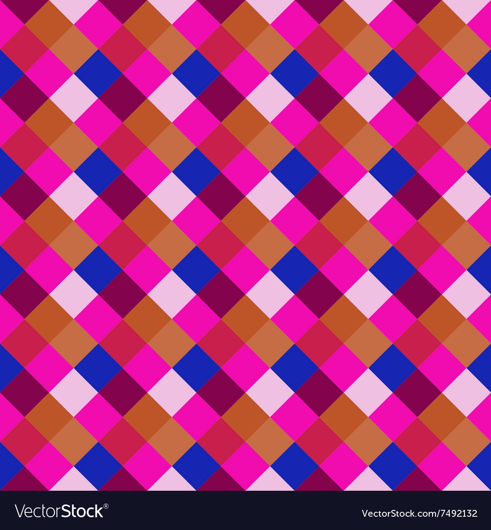 Seamless geometric pattern diagonal square Vector Image
