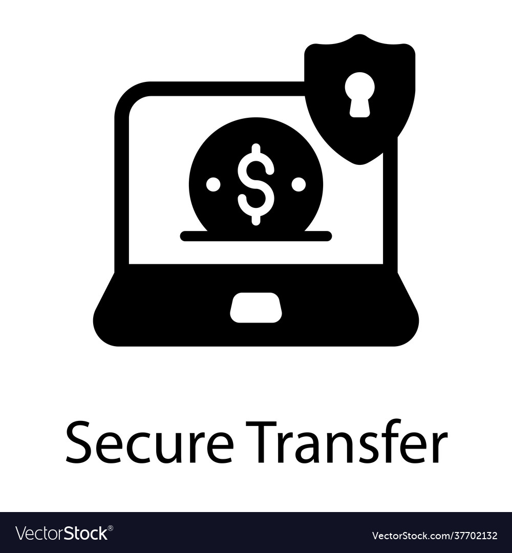 Secure transaction Royalty Free Vector Image - VectorStock