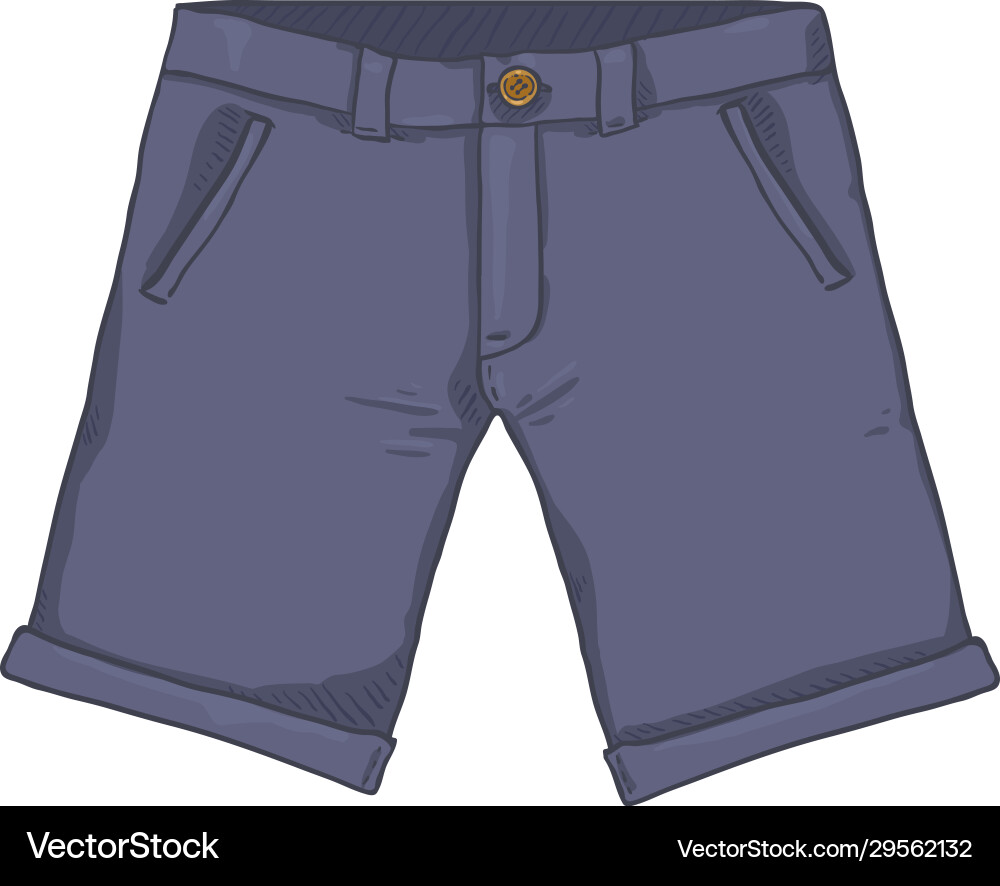 Single cartoon - purple casual shorts Royalty Free Vector