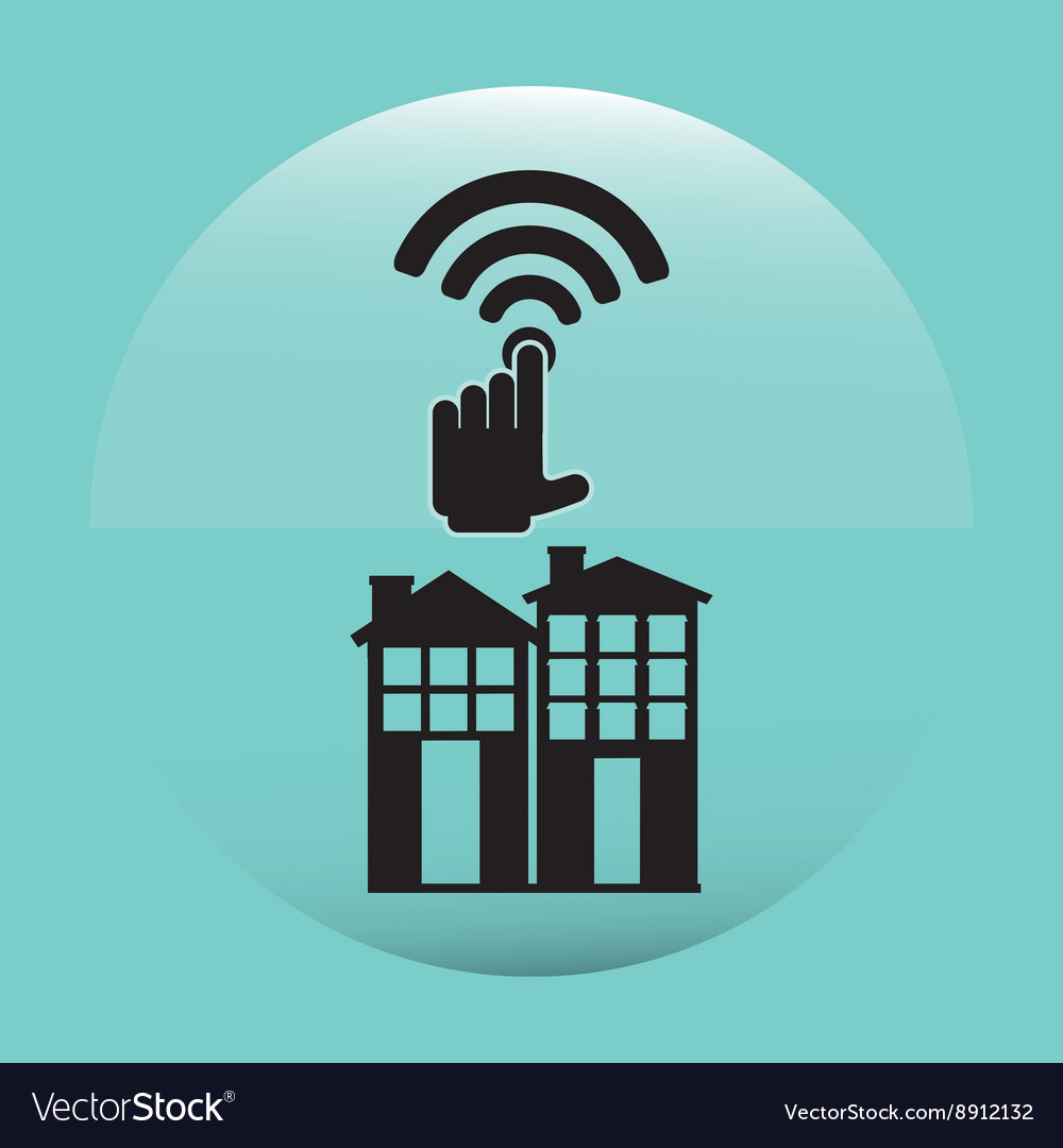 Smart house design Royalty Free Vector Image - VectorStock
