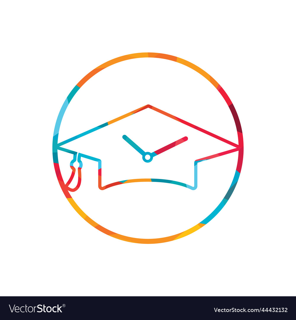 Study time logo design template Royalty Free Vector Image