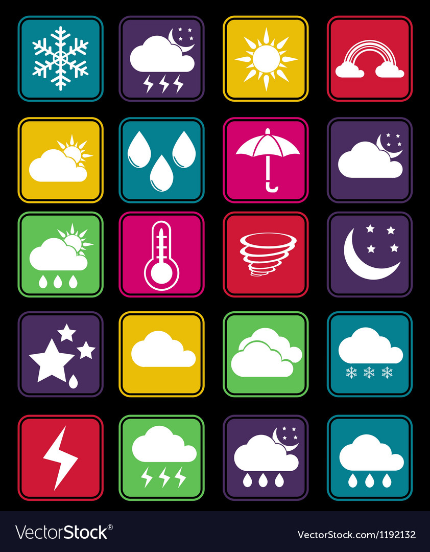 Weather effect icon basic Royalty Free Vector Image
