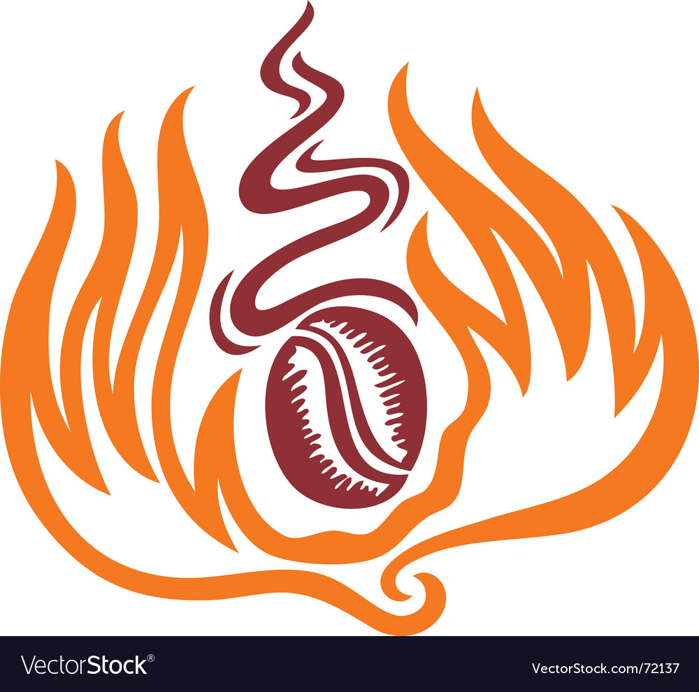 Burned coffee Royalty Free Vector Image - VectorStock