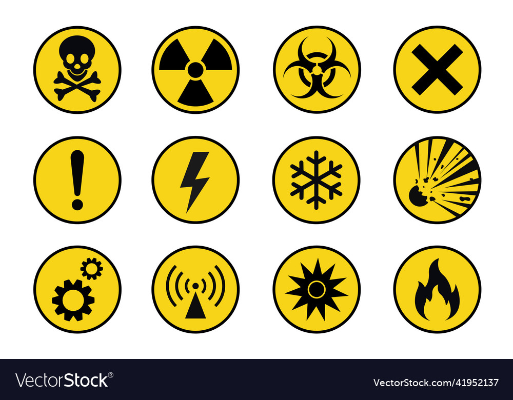 Danger sign Royalty Free Vector Image - VectorStock