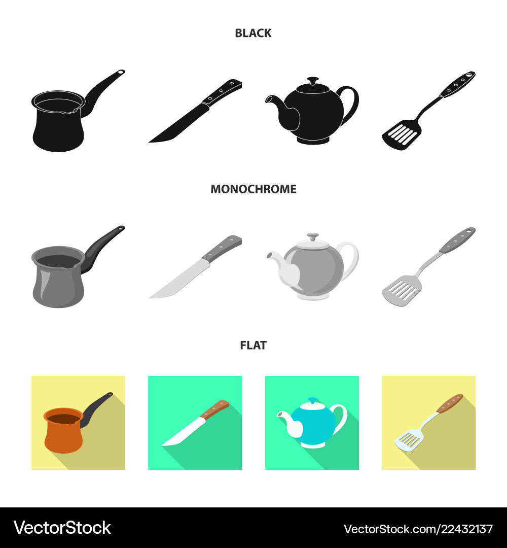 Design of kitchen and cook symbol set Royalty Free Vector
