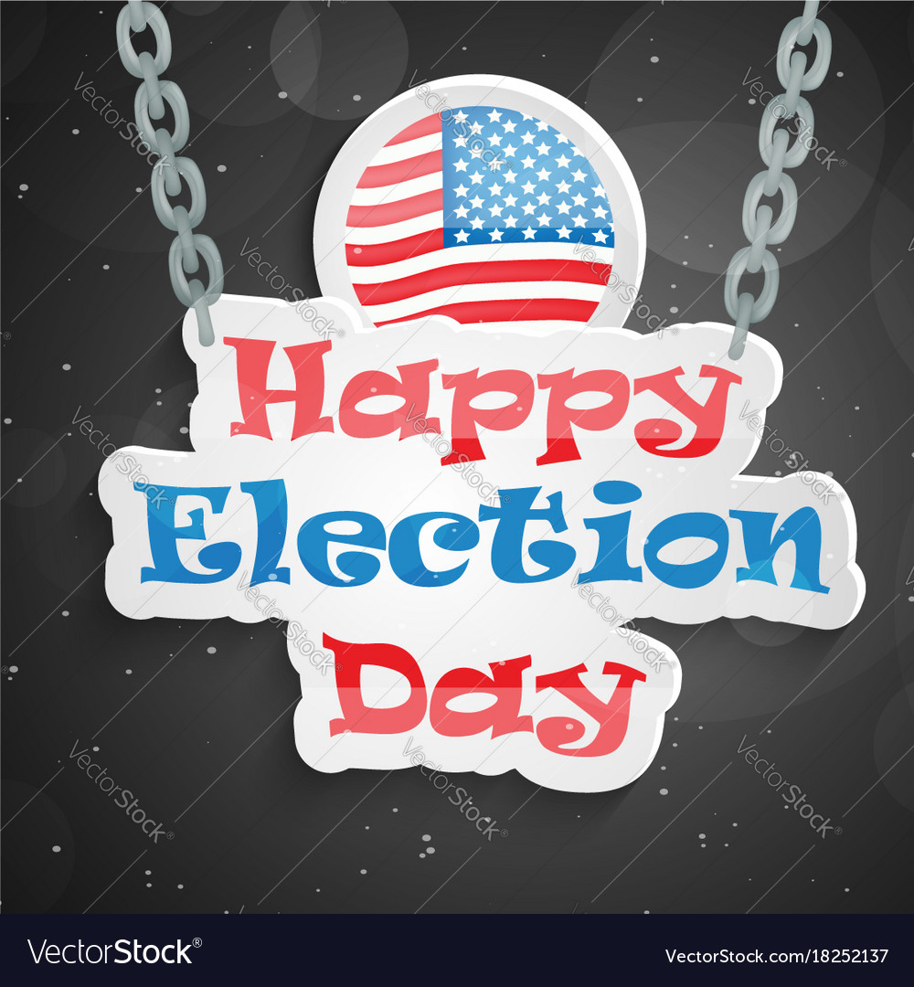 Election day background Royalty Free Vector Image