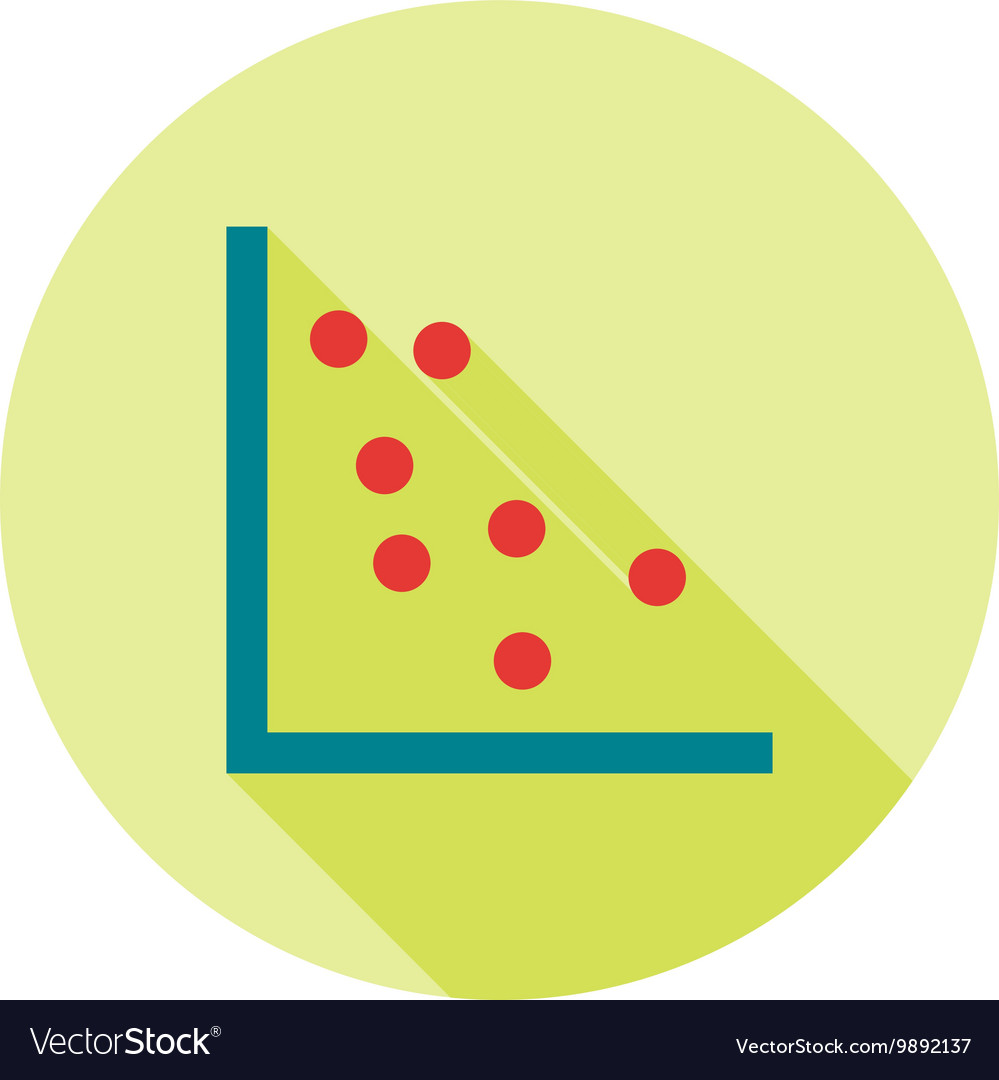 Scatter plot i Royalty Free Vector Image - VectorStock