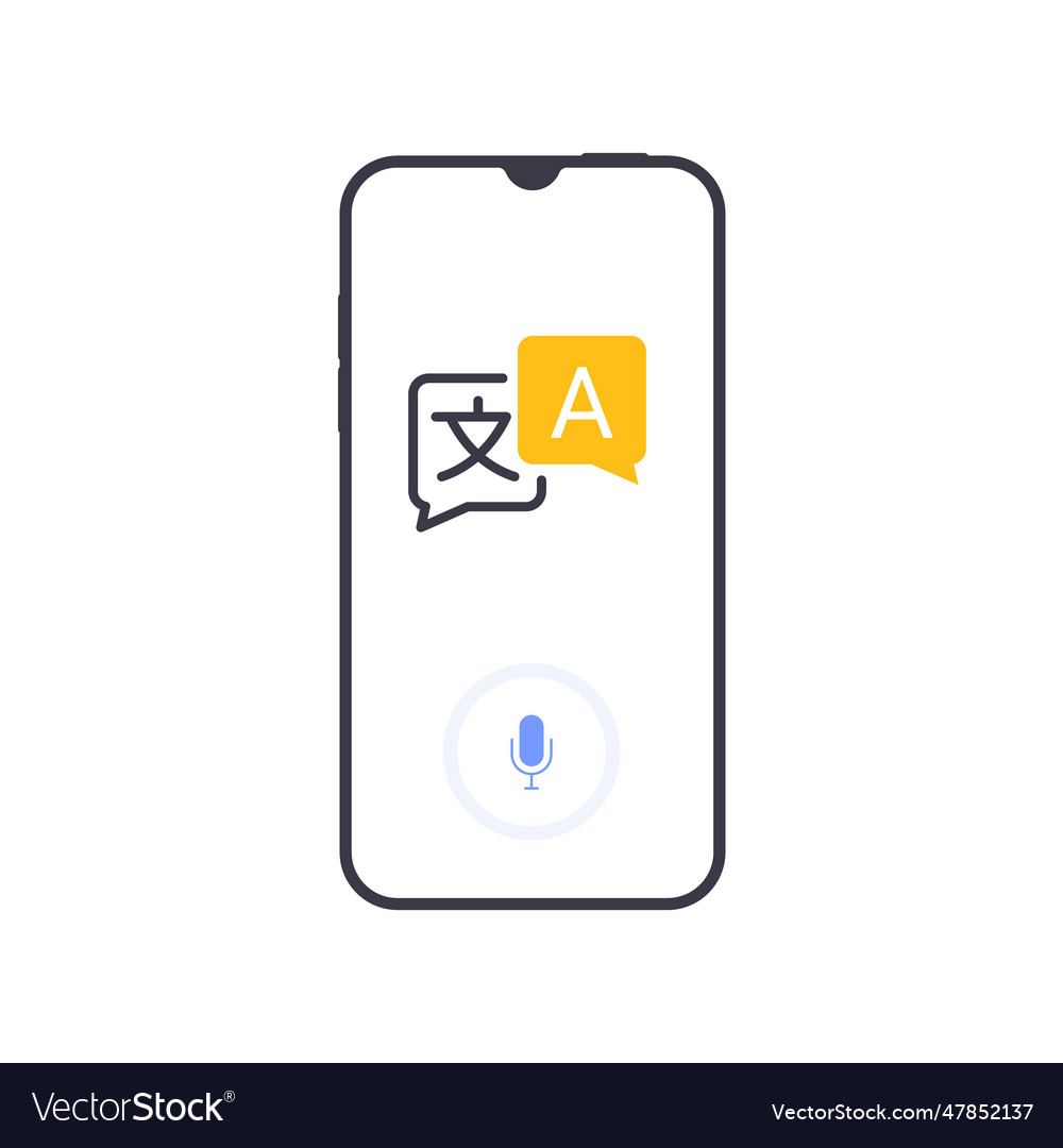 Translator app icon logo translate language Vector Image