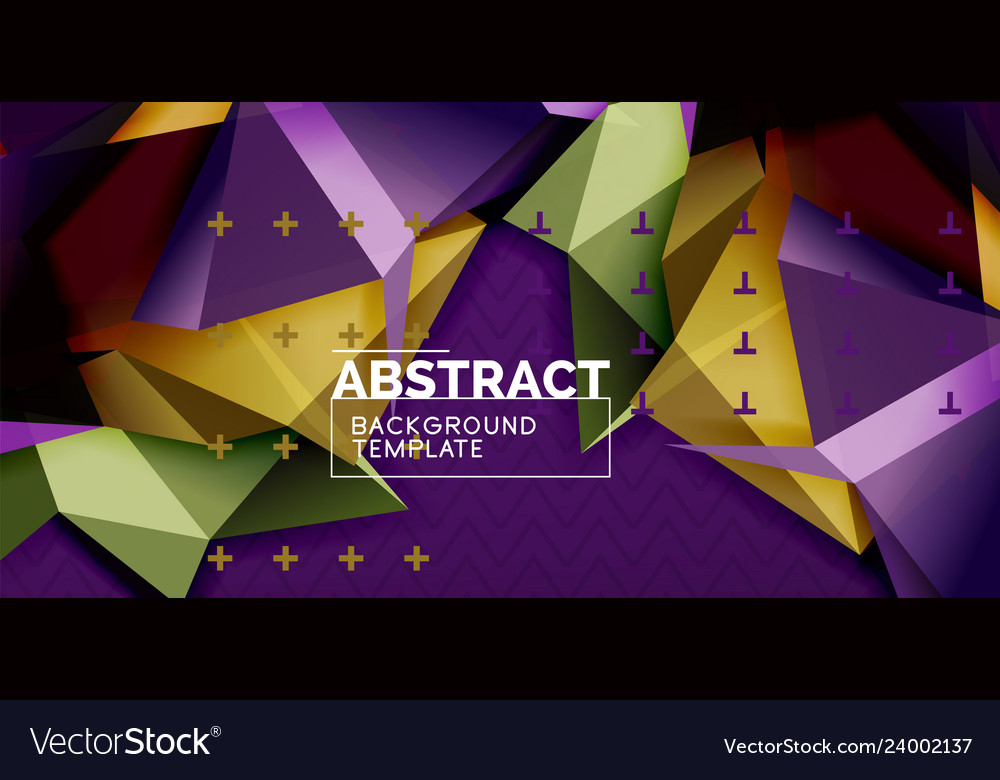 Triangular low poly background design Royalty Free Vector
