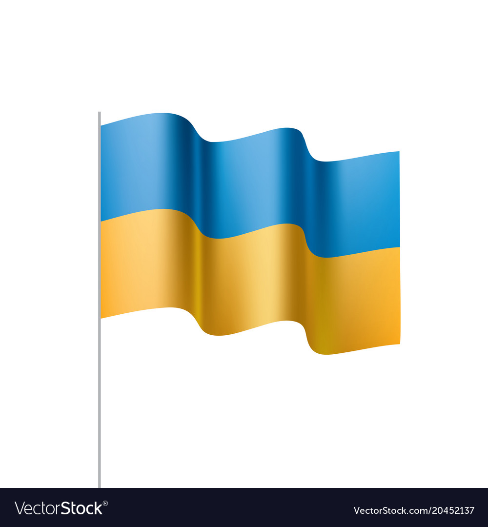 Ukraine flag Royalty Free Vector Image - VectorStock