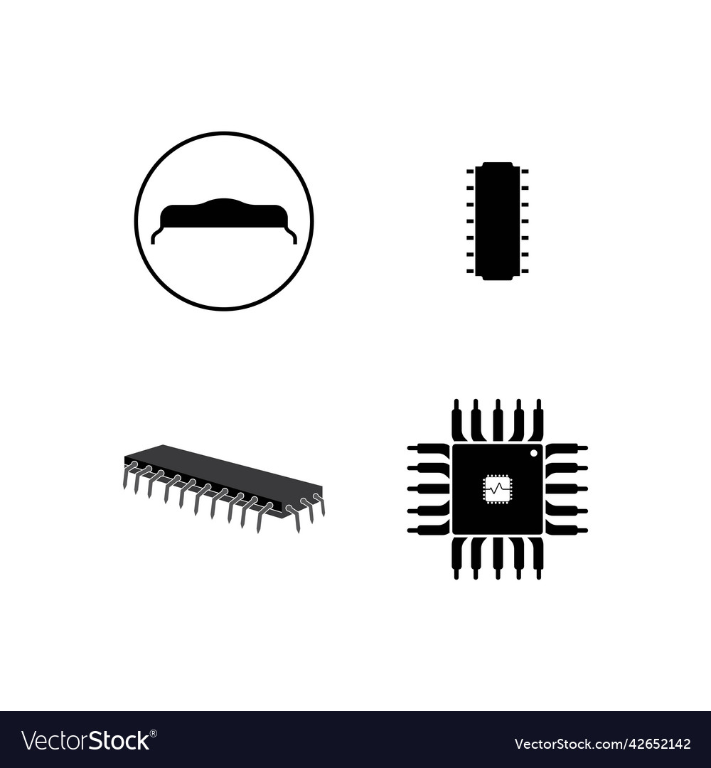 Chip-Symbol Lizenzfreies Vektorbild - VectorStock