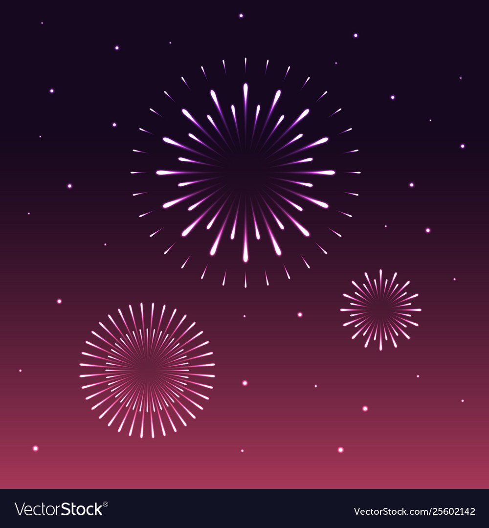 Colorful firework abstract background Royalty Free Vector