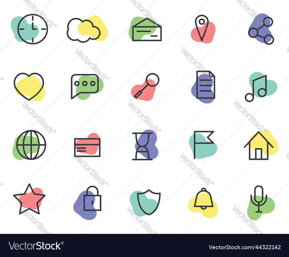 Interface set on a white background Royalty Free Vector