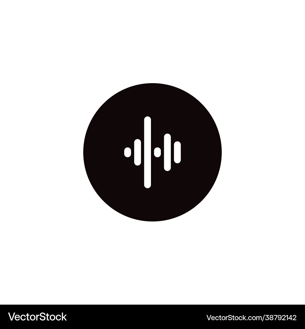 Music wave logo design template Royalty Free Vector Image