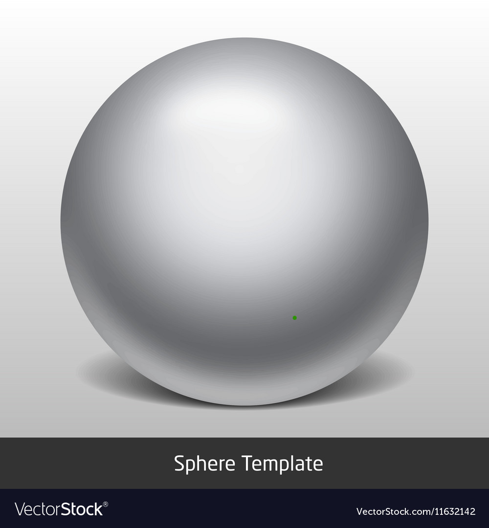 Sphere glass template Royalty Free Vector Image