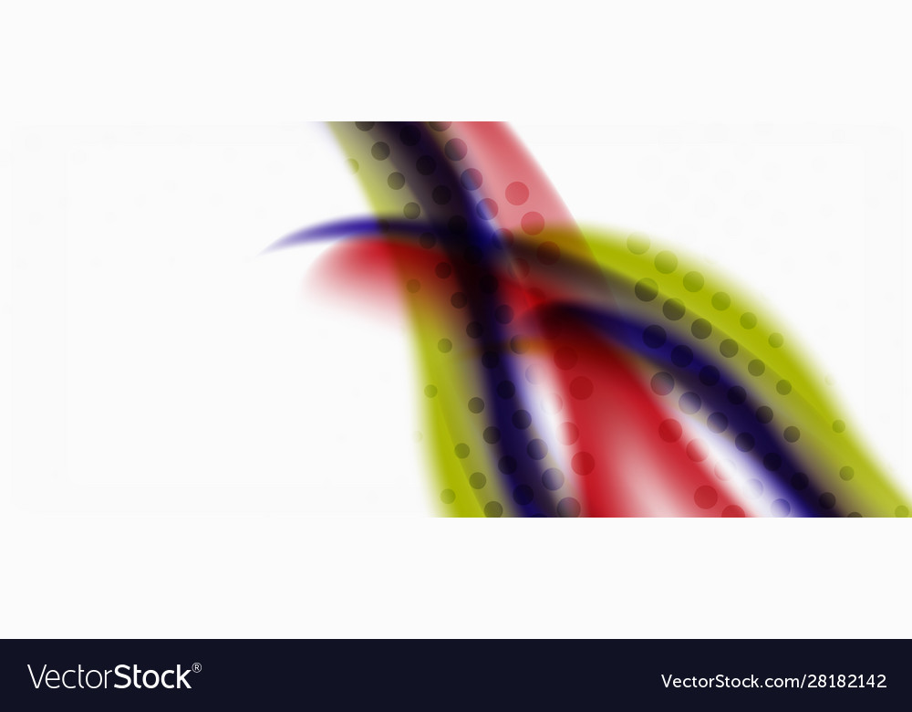 Trendy abstract wave blur pattern multicolored Vector Image