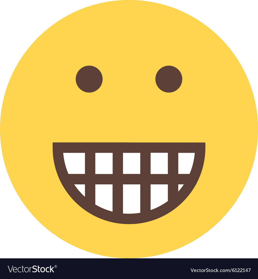 Big grin Royalty Free Vector Image - VectorStock