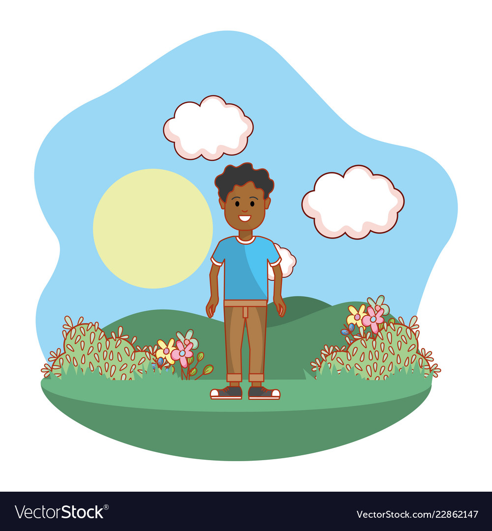Boy cartoon design Royalty Free Vector Image - VectorStock