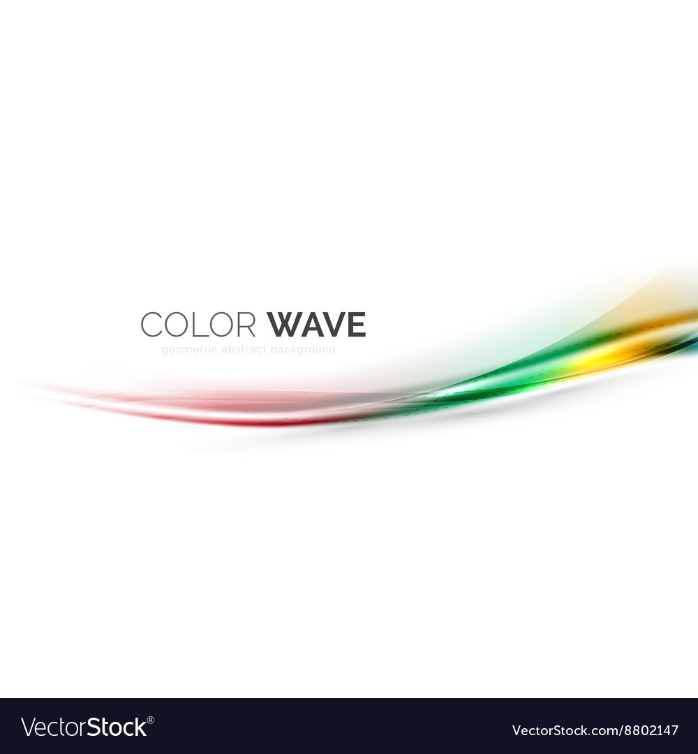 Elegant light smooth wave Royalty Free Vector Image
